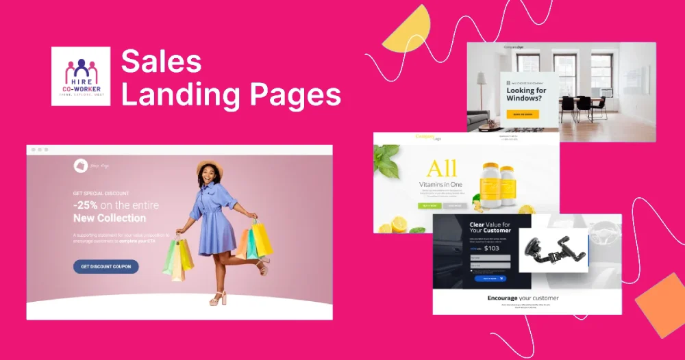 Best Sales Landing Pages | Hire Co-worker